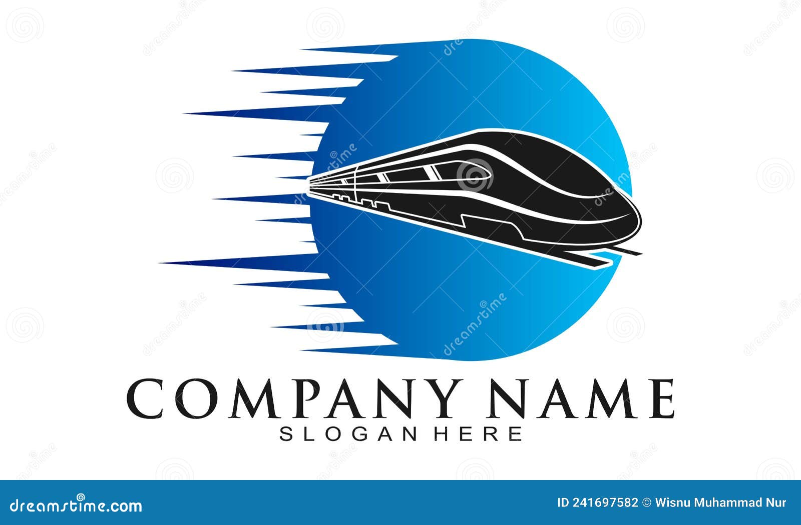 Super Fast Train Creative Logo Design Stock Vector - Illustration of ...