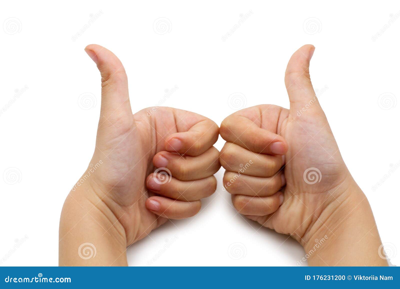 Super Finger Gesture with Two Hands Stock Photo - Image of idea ...