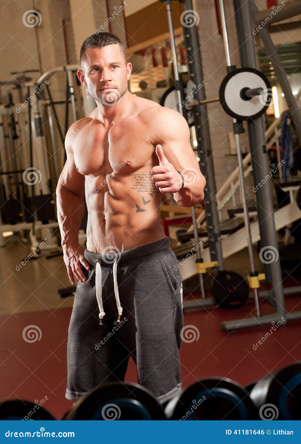 Super fit young man. stock photo. Image of portrait, confident - 41181646
