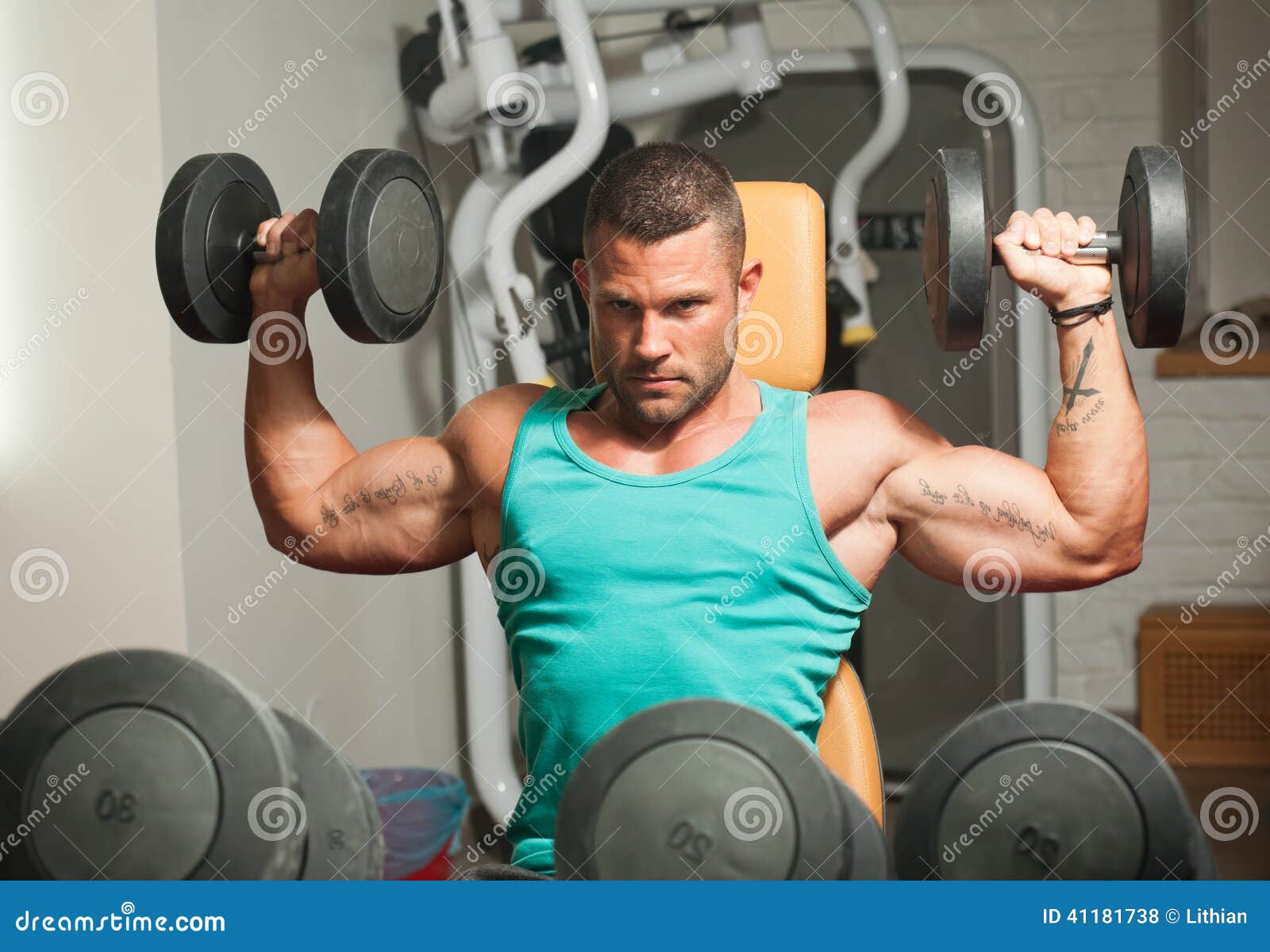 Super fit young man. stock photo. Image of shirt, person - 41181738
