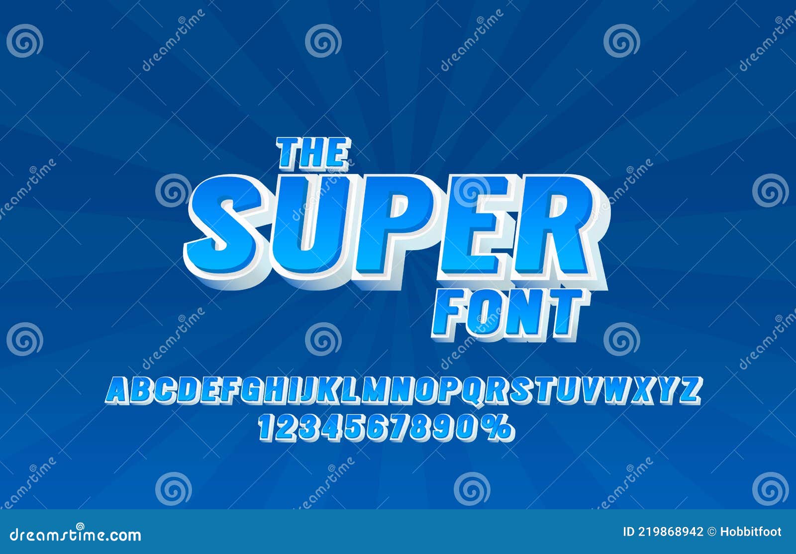 The Super Font Set Collection, Letters and Numbers Symbol. Vector Stock ...