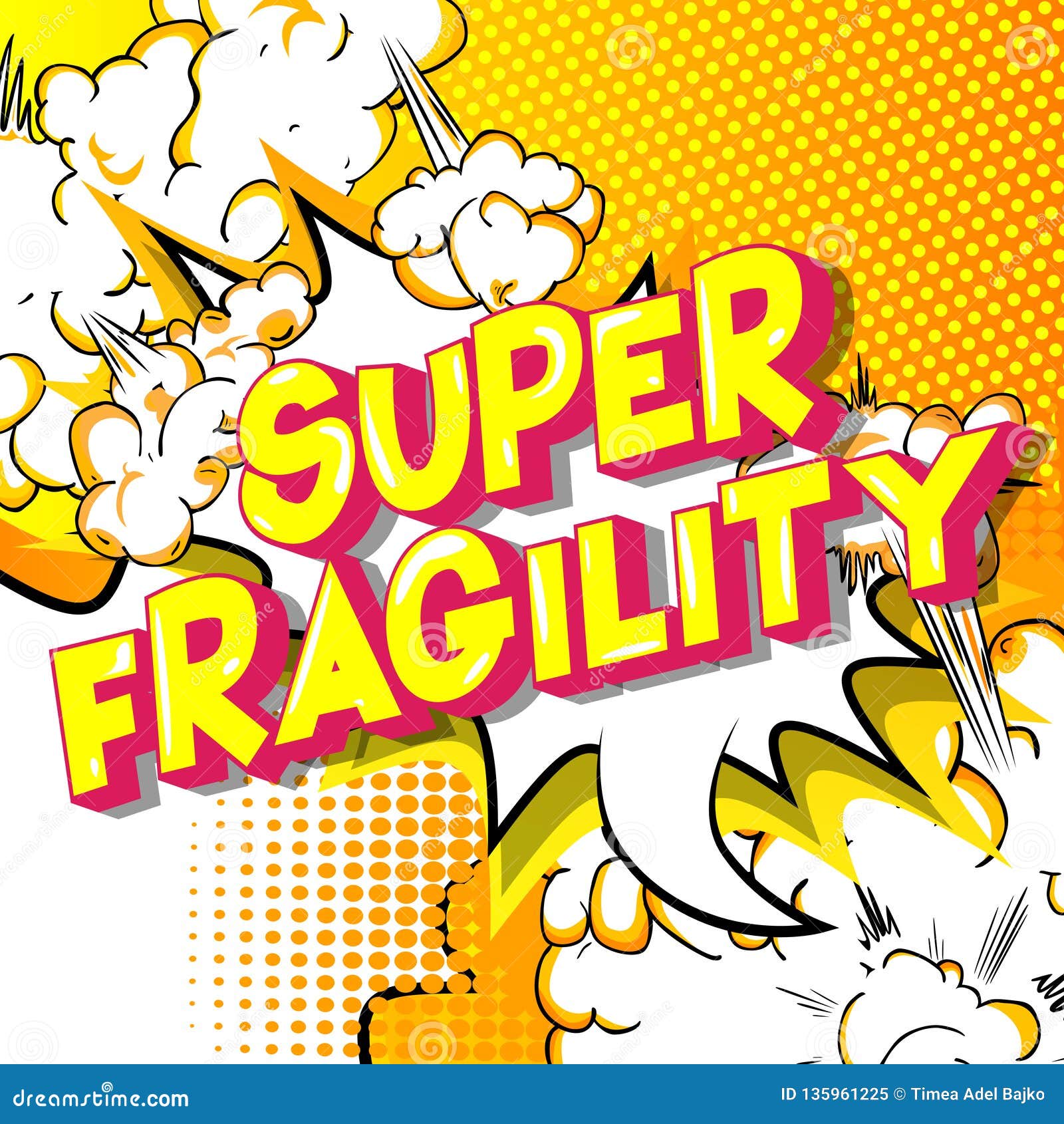 Super Fragility - Comic Book Style Words. Stock Vector - Illustration ...