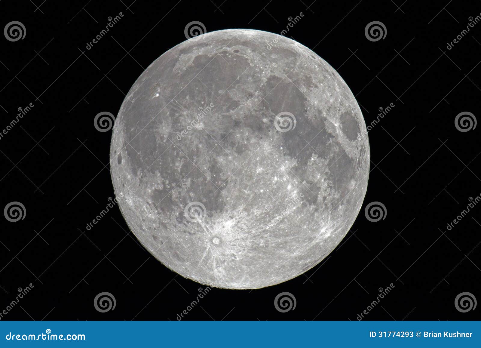 Super Full Moon stock image. Image of crater, larger - 31774293