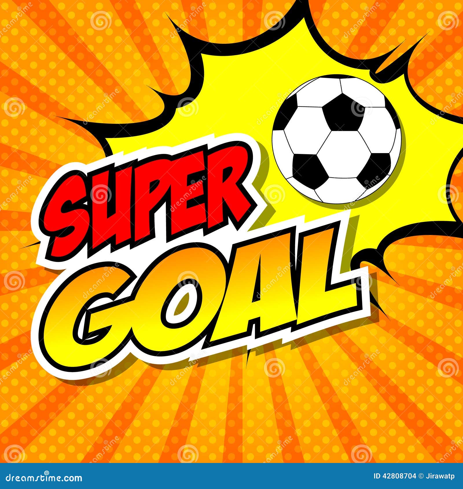 Super Goal Comic Speech Bubble, Cartoon. Stock Vector - Illustration of ...