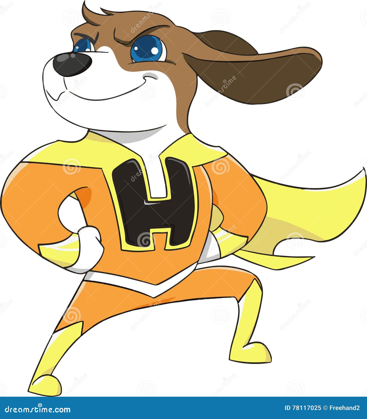 Super héroe del perro ilustración del vector. Ilustración de adversidad ...