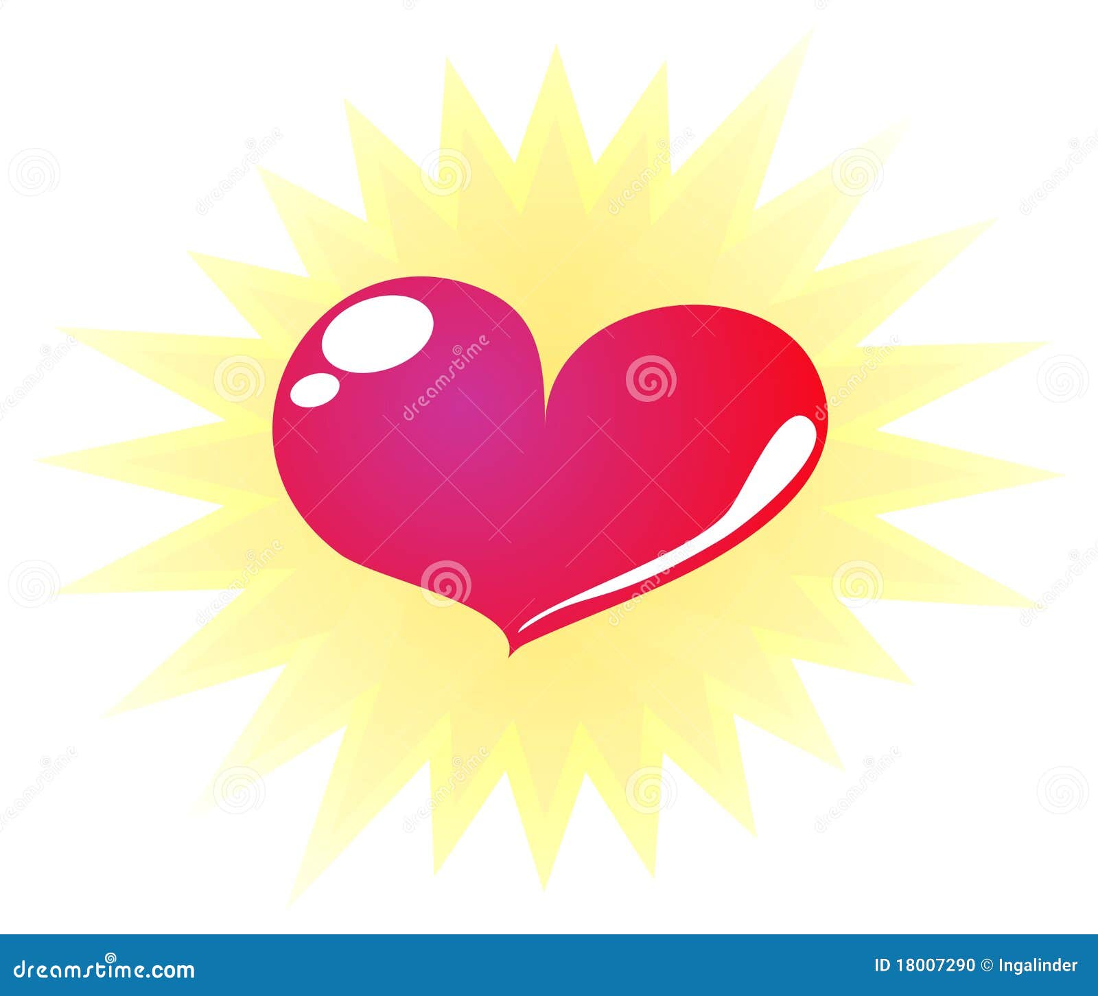 Super heart - vector stock vector. Illustration of decorative - 18007290