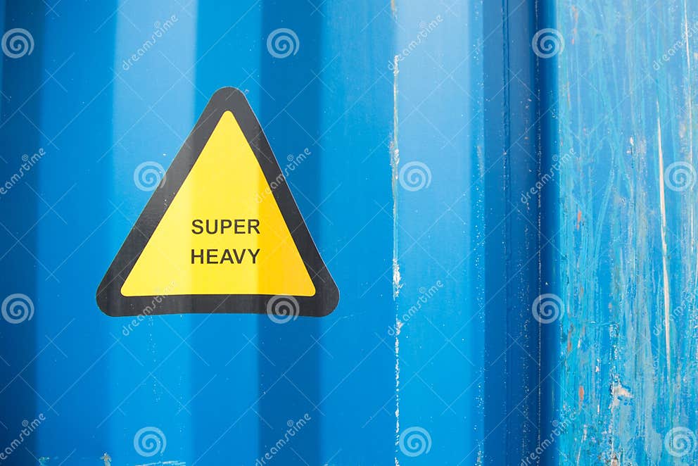 Super Heavy Blue Container stock photo. Image of industry - 94114698