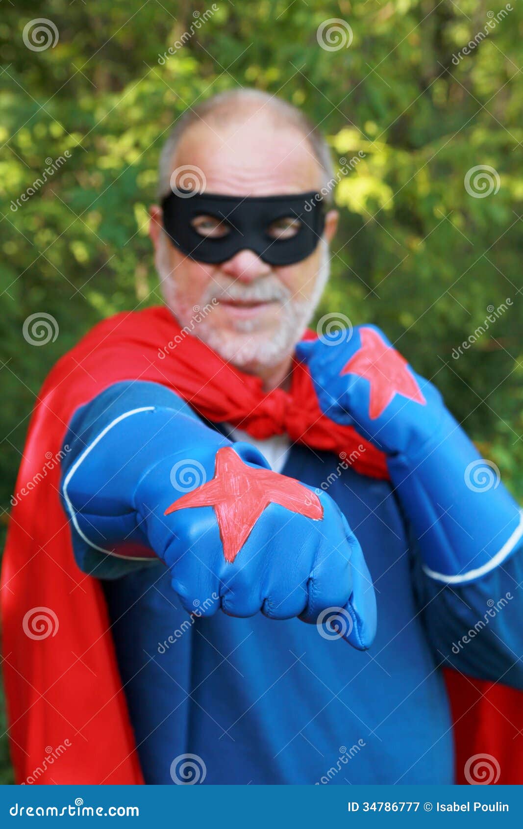 Super held stock afbeelding. Image of blauw, handschoenen - 34786777