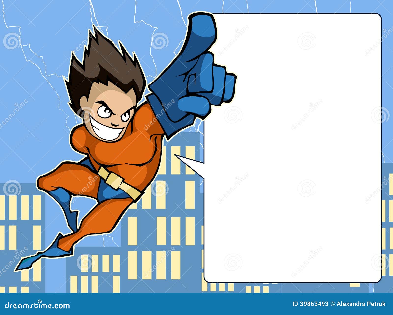 Super held vector illustratie. Illustration of mannelijk - 39863493