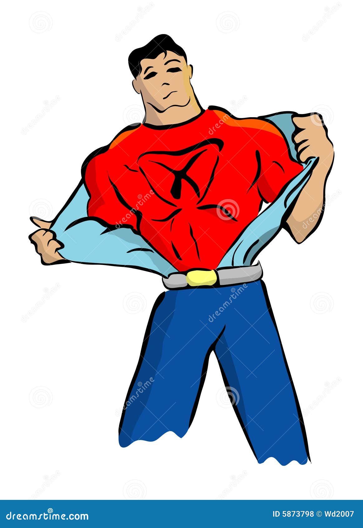 Super held vector illustratie. Illustration of bescherm - 5873798