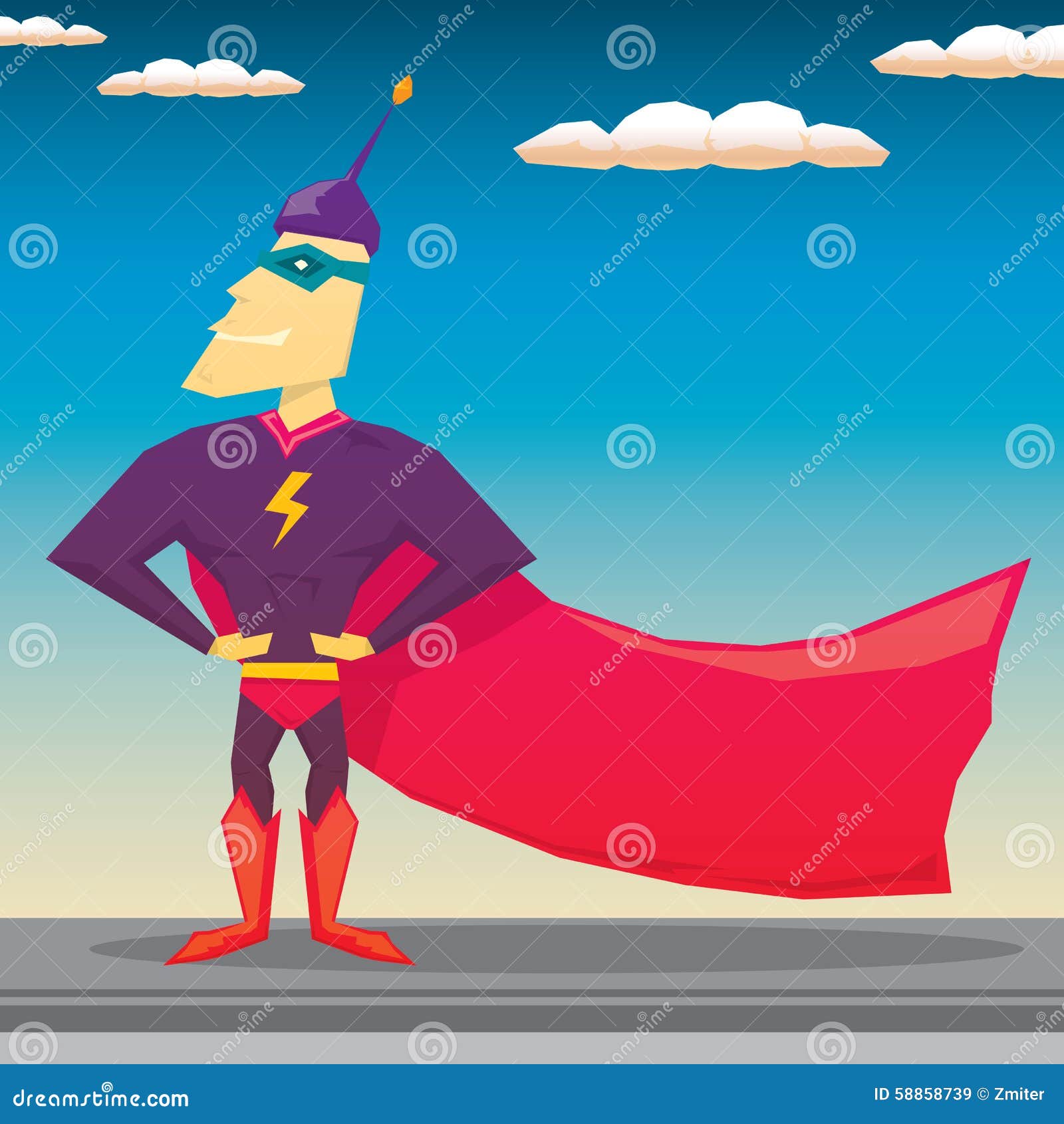 Super Held Vector Illustratie Vector Illustratie - Illustration of ...