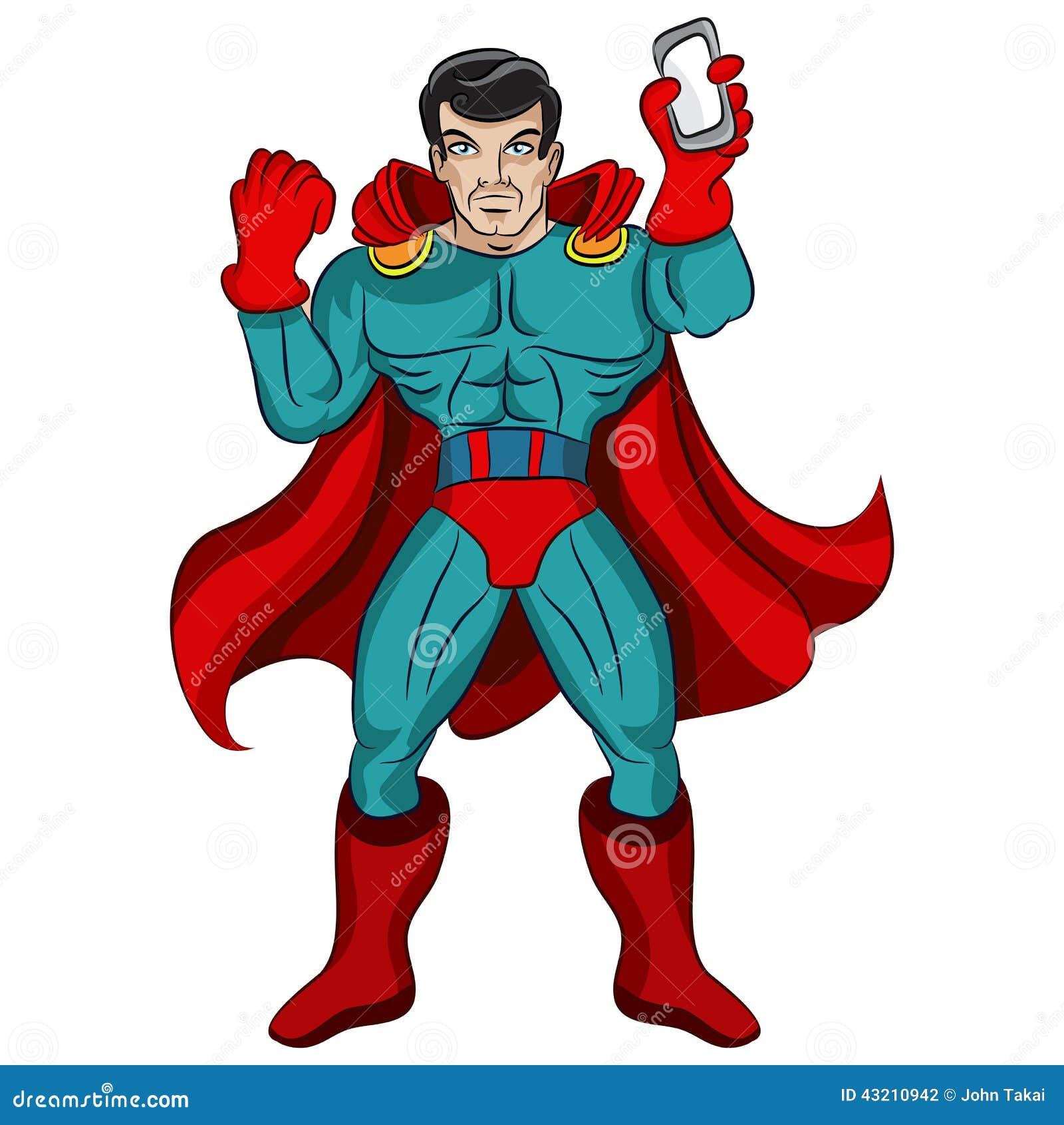 Super-herói Esperto Do Telefone Ilustração do Vetor - Ilustração de ...