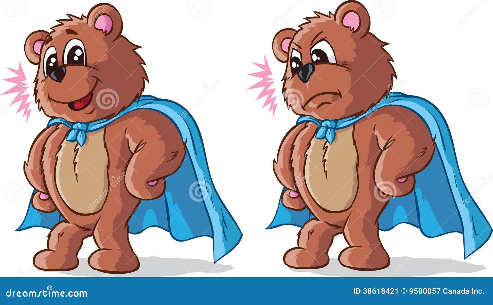 Super hero bear stock illustration. Illustration of stare - 38618421