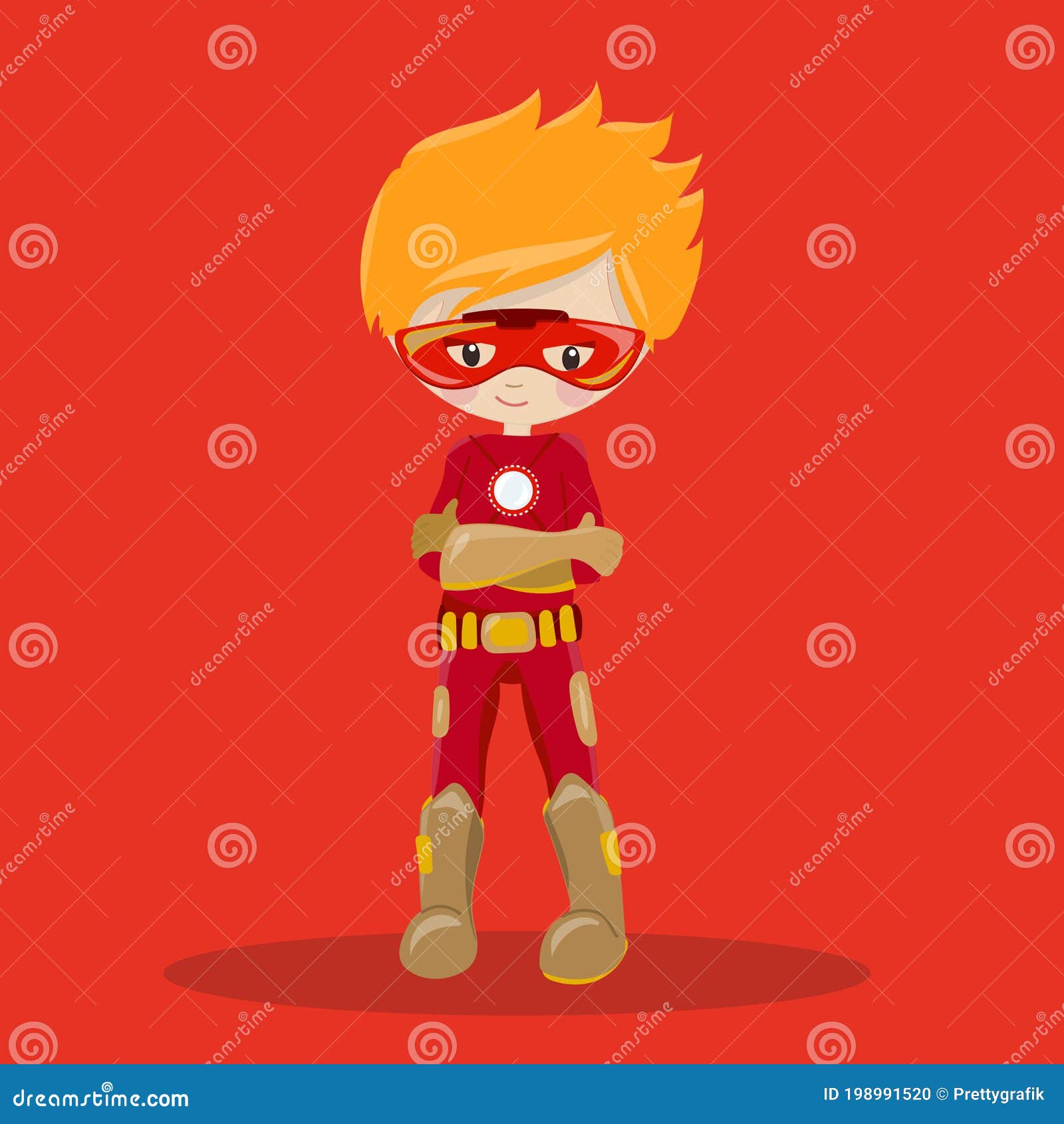 Super Hero Boy Red Ironman 15 Stock Vector - Illustration of vector ...