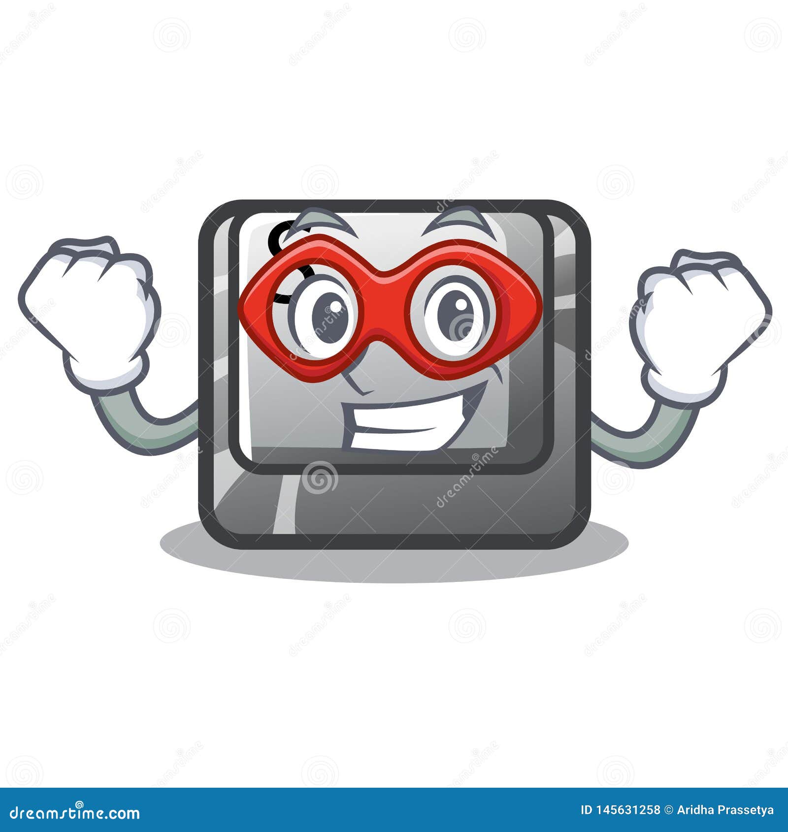 Super Hero Button S Installed on Game Character Stock Vector ...