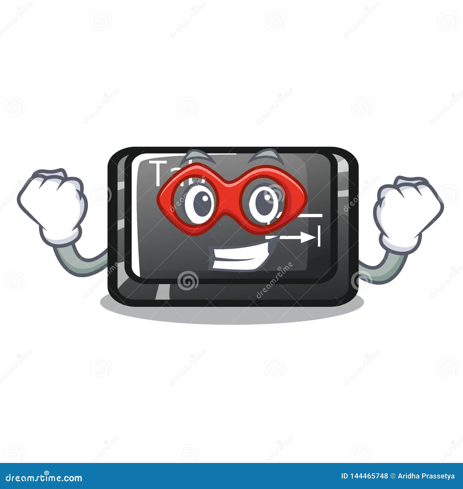 Super Hero Button Tab in the Shape Cartoon Stock Vector - Illustration ...