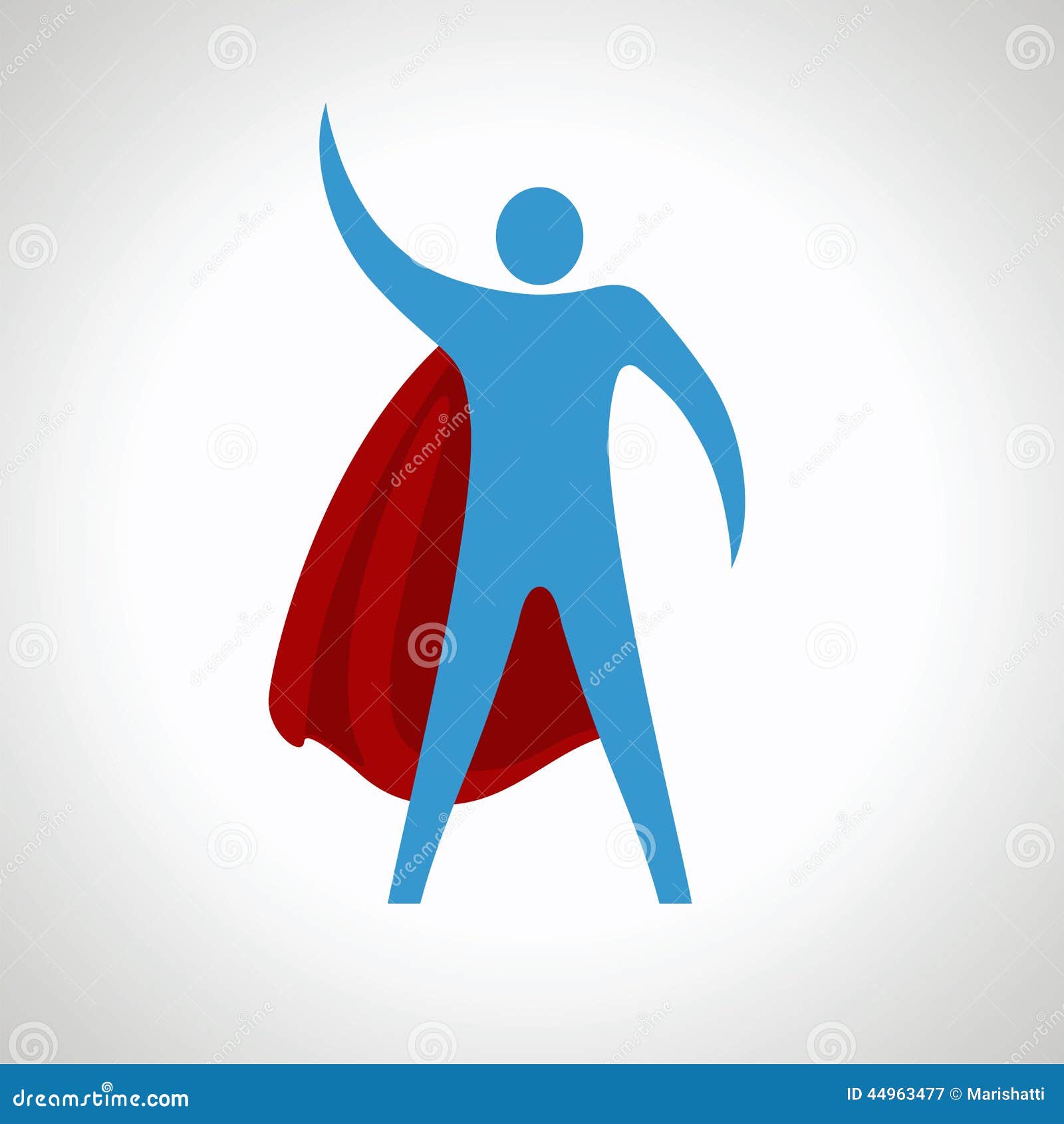 Super Hero Cartoon Silhouette Icon. Abstract Stock Vector ...