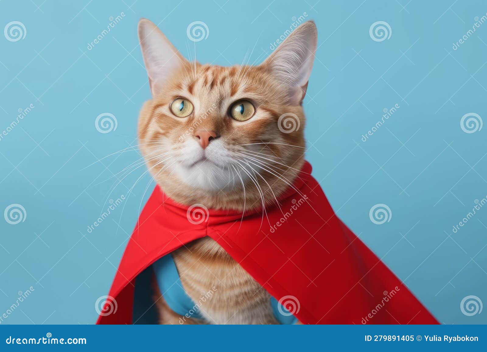 Super Hero Cat. Generate Ai Stock Illustration - Illustration of ...