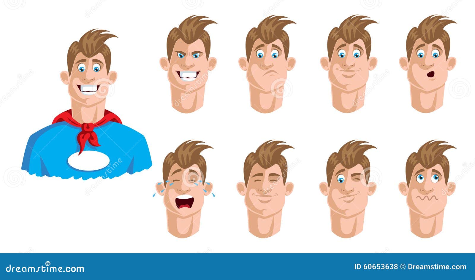 Super hero stock illustration. Illustration of confusion - 60653638