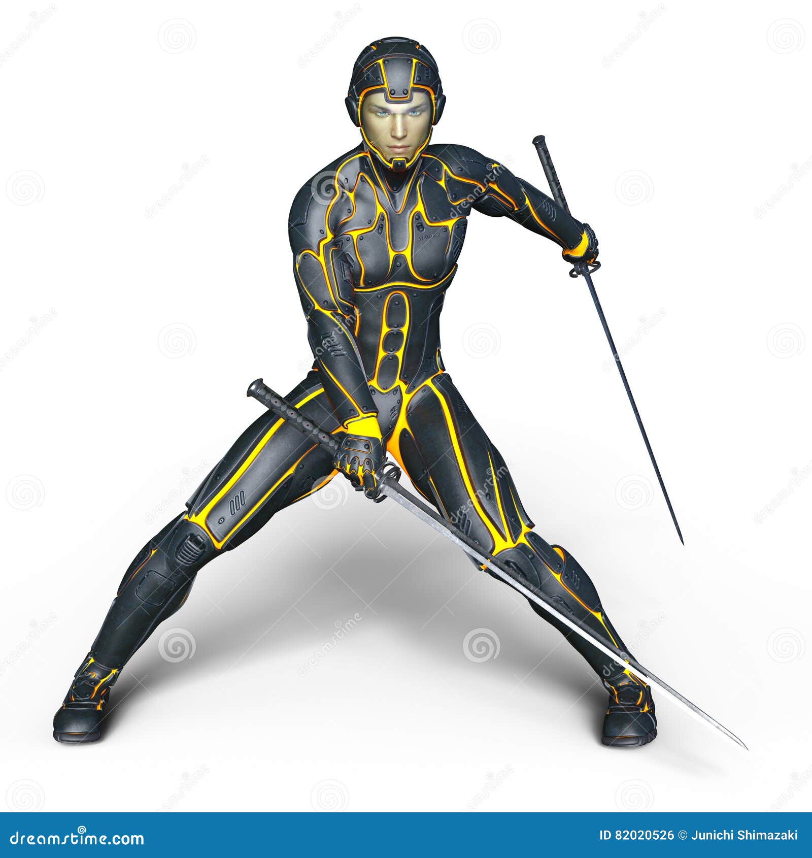 Cartoon Hero With Sword