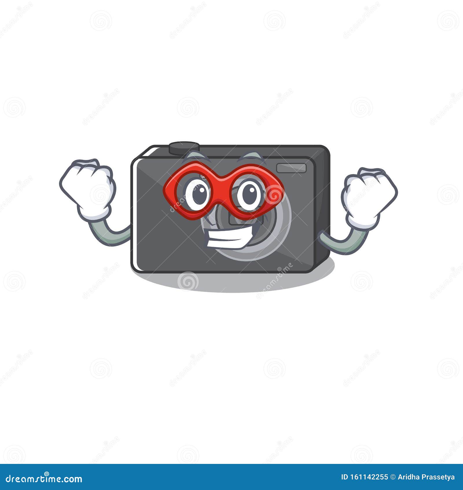 Super Hero Digital Camera Isolated with the Character Stock Vector ...