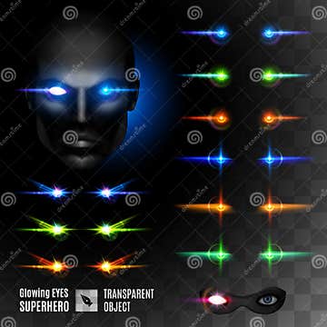 Super Hero Eyes stock vector. Illustration of heroic - 66773820