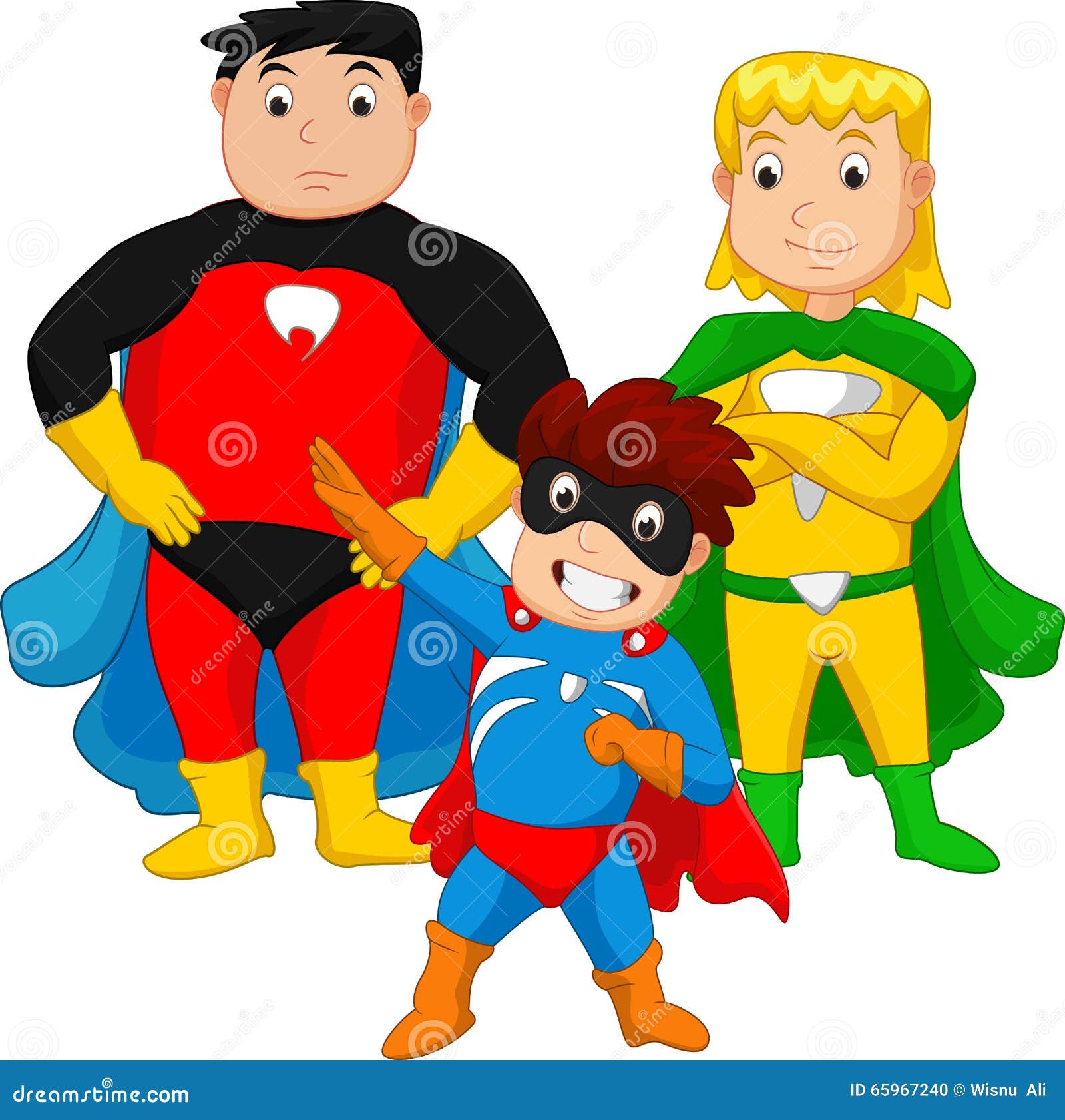 Superhero Family Cartoon
