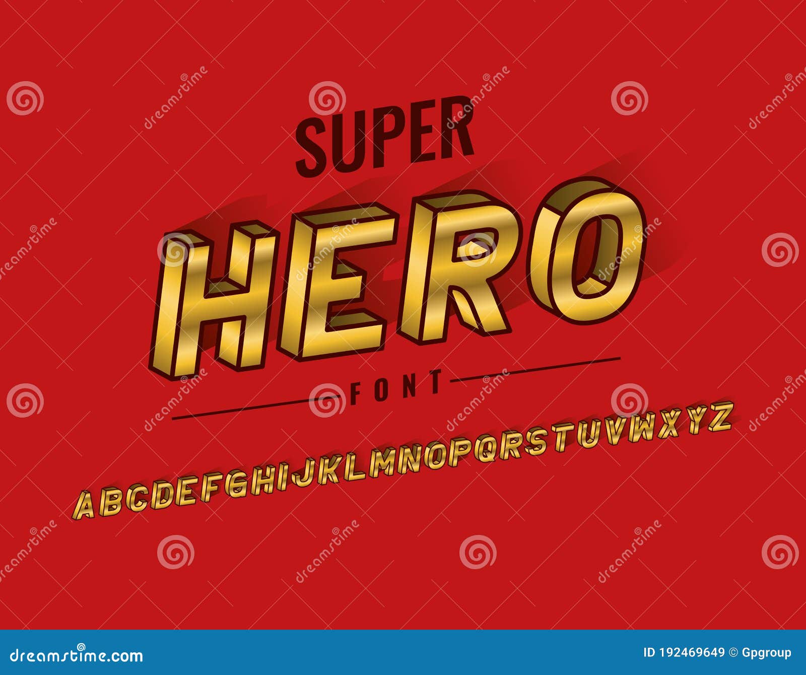 Super Hero Font and Alphabet Vector Design Stock Vector - Illustration ...