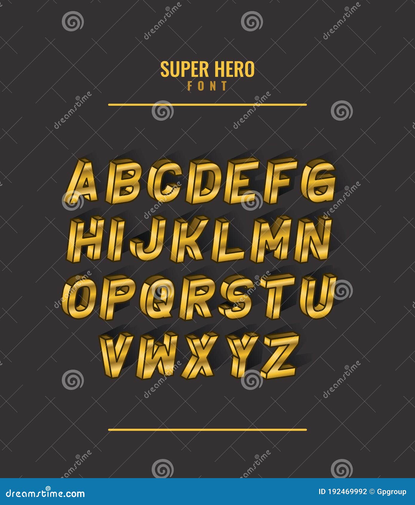 Super Hero Font and Alphabet Vector Design Stock Vector - Illustration ...