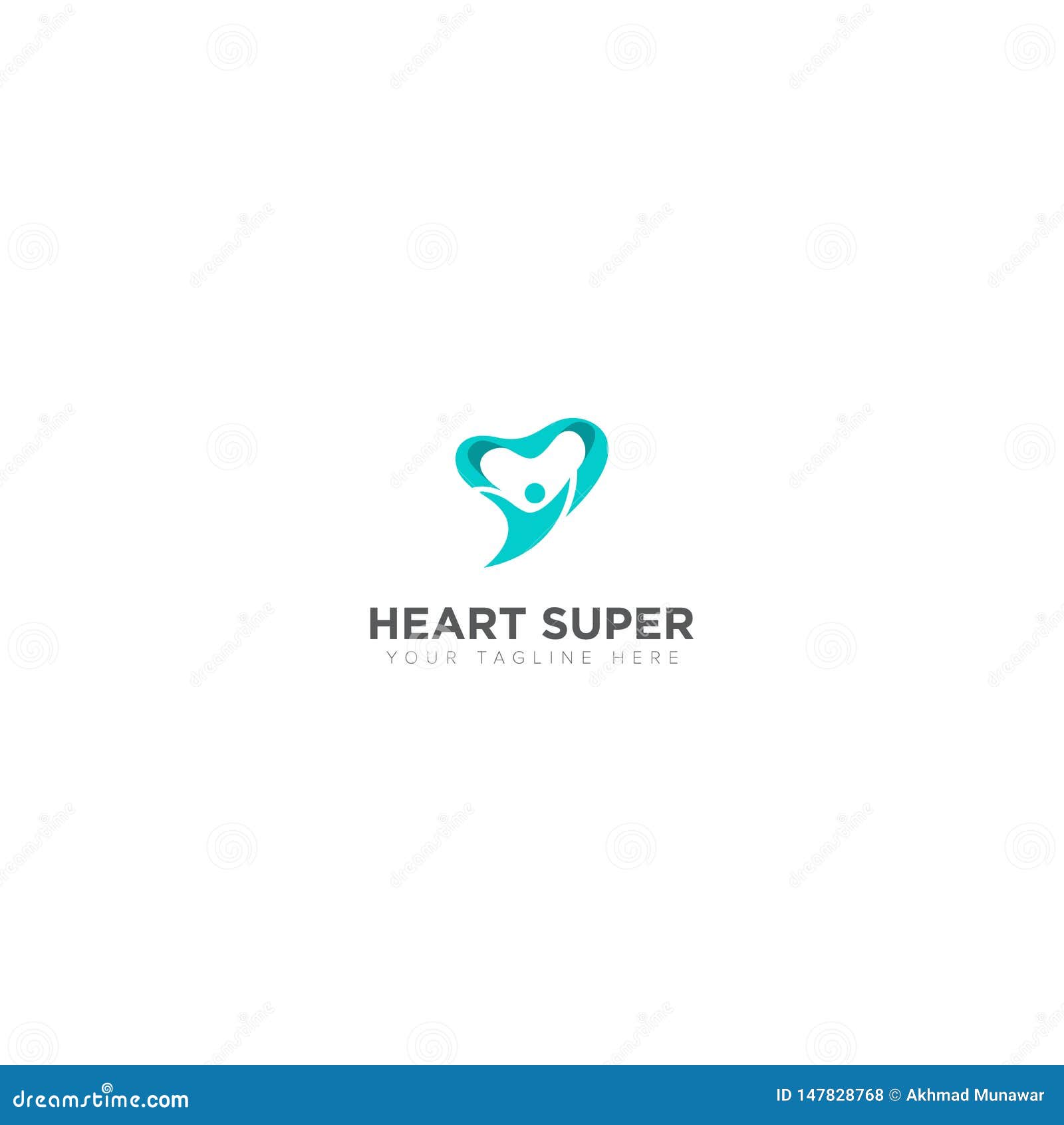 Super Hero and Heart Abstract Logo Stock Vector - Illustration of logo ...