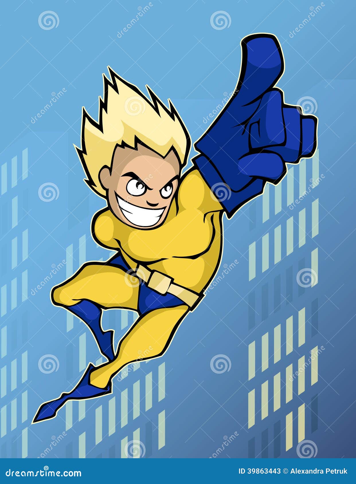 Super hero stock vector. Illustration of fast, macho - 39863443