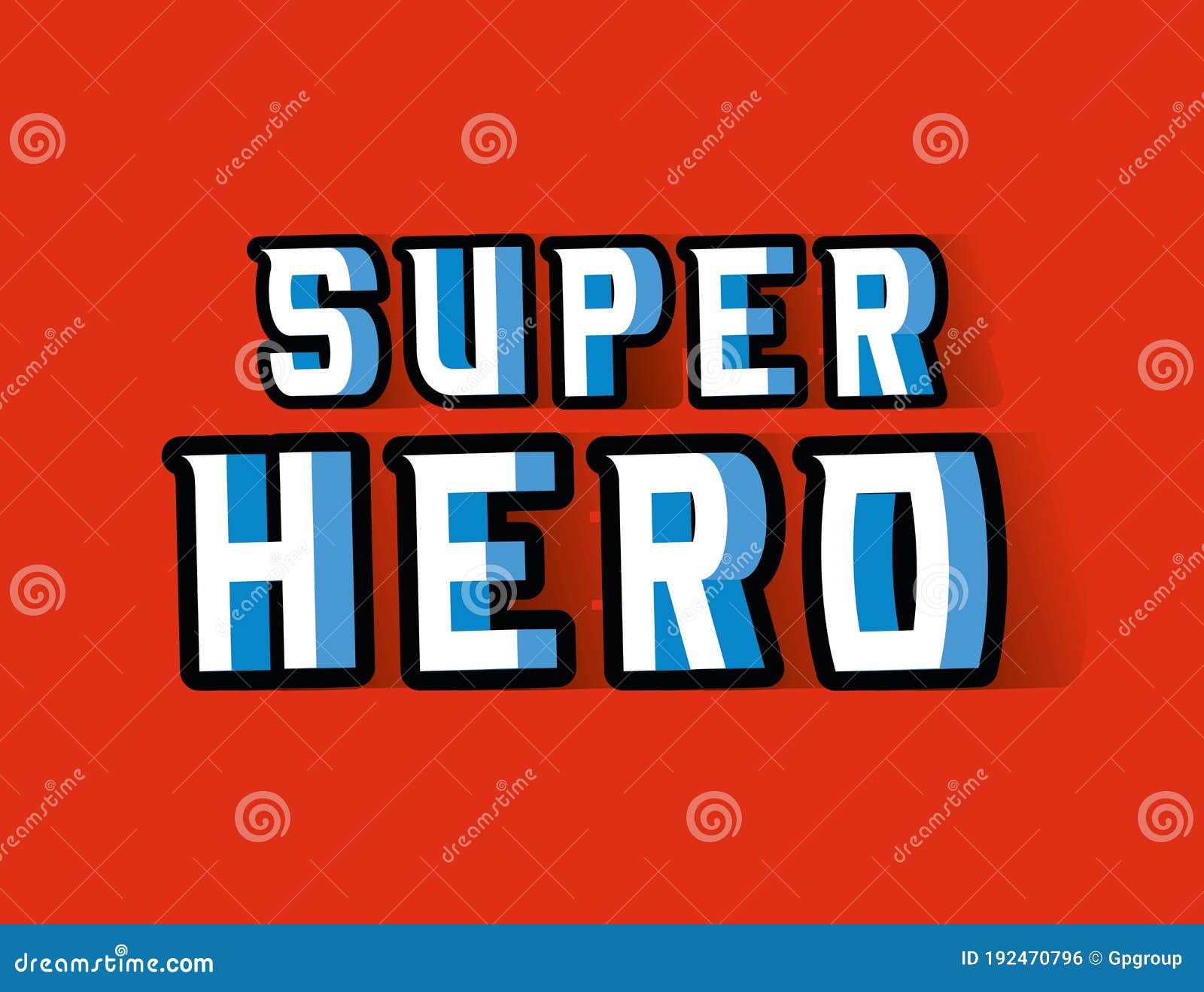 Super Hero Lettering Vector Design Stock Vector - Illustration of ...