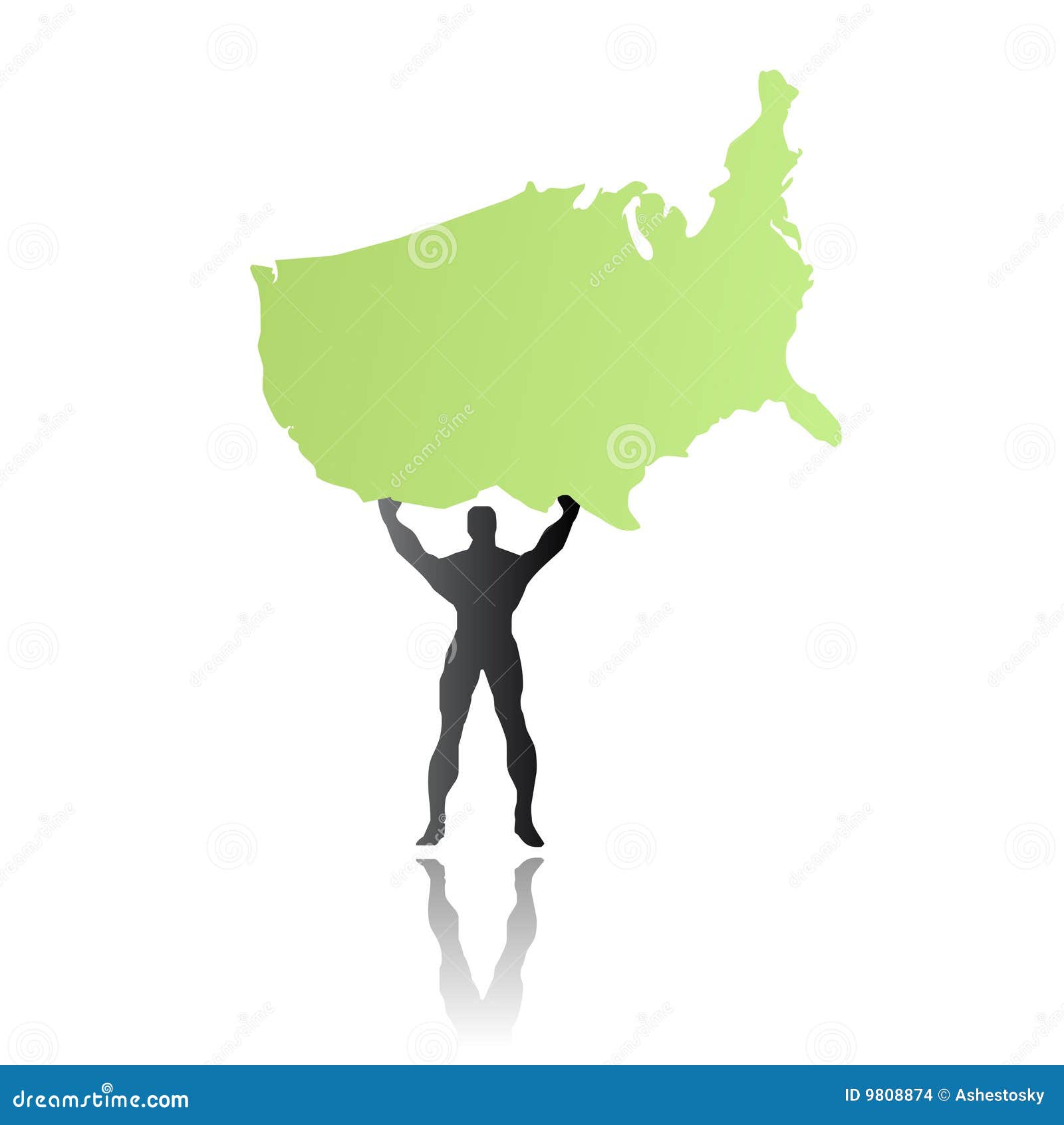 Super Hero Man Saving America Stock Vector - Illustration of super ...