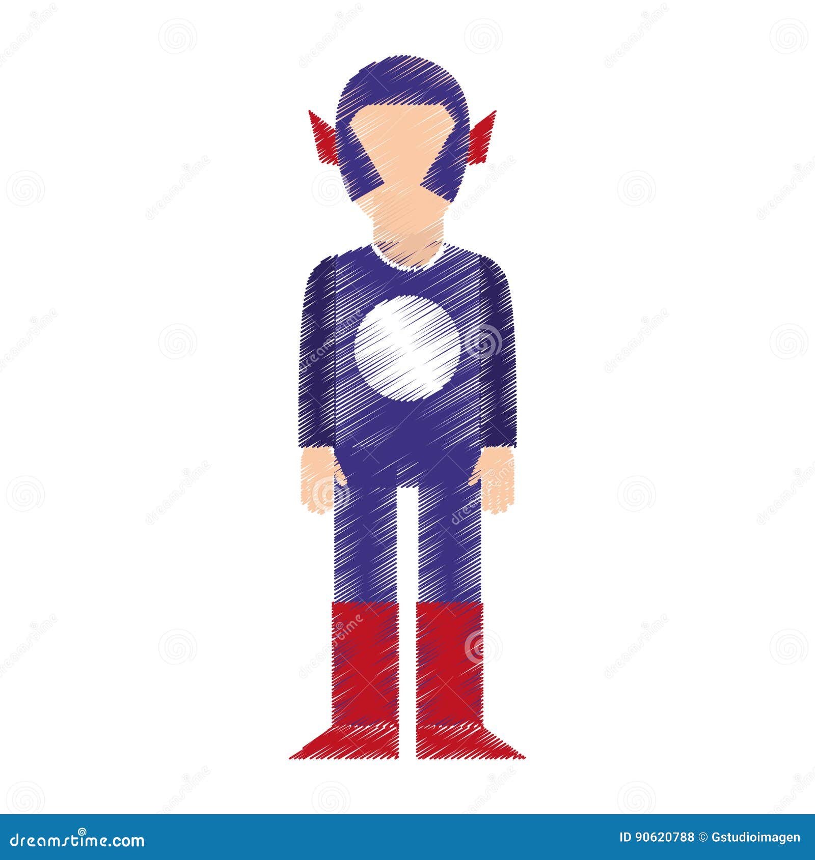 Super Hero with Mask Character Stock Vector - Illustration of heroic ...