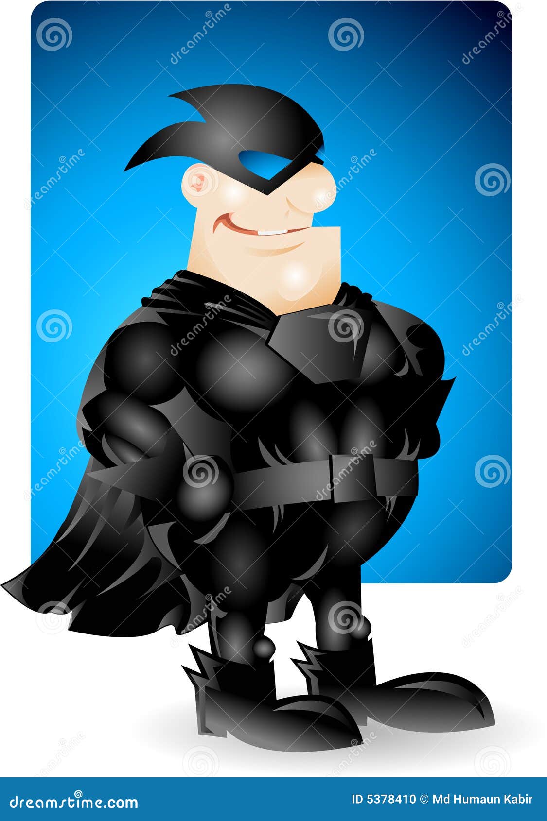Super hero at night stock vector. Illustration of collection - 5378410
