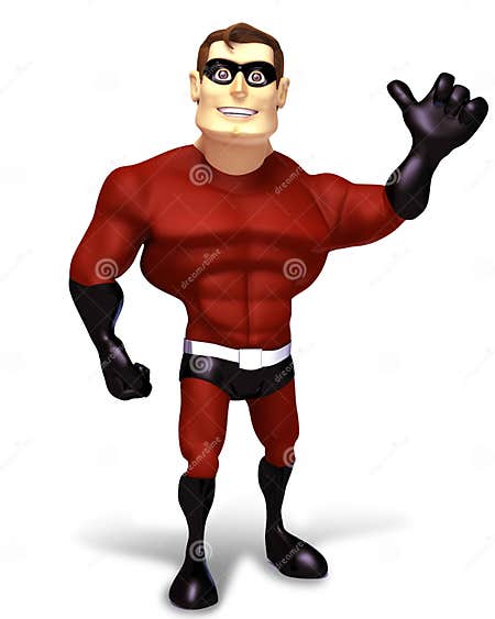 Super Hero with Normal Pose Stock Illustration - Illustration of power ...