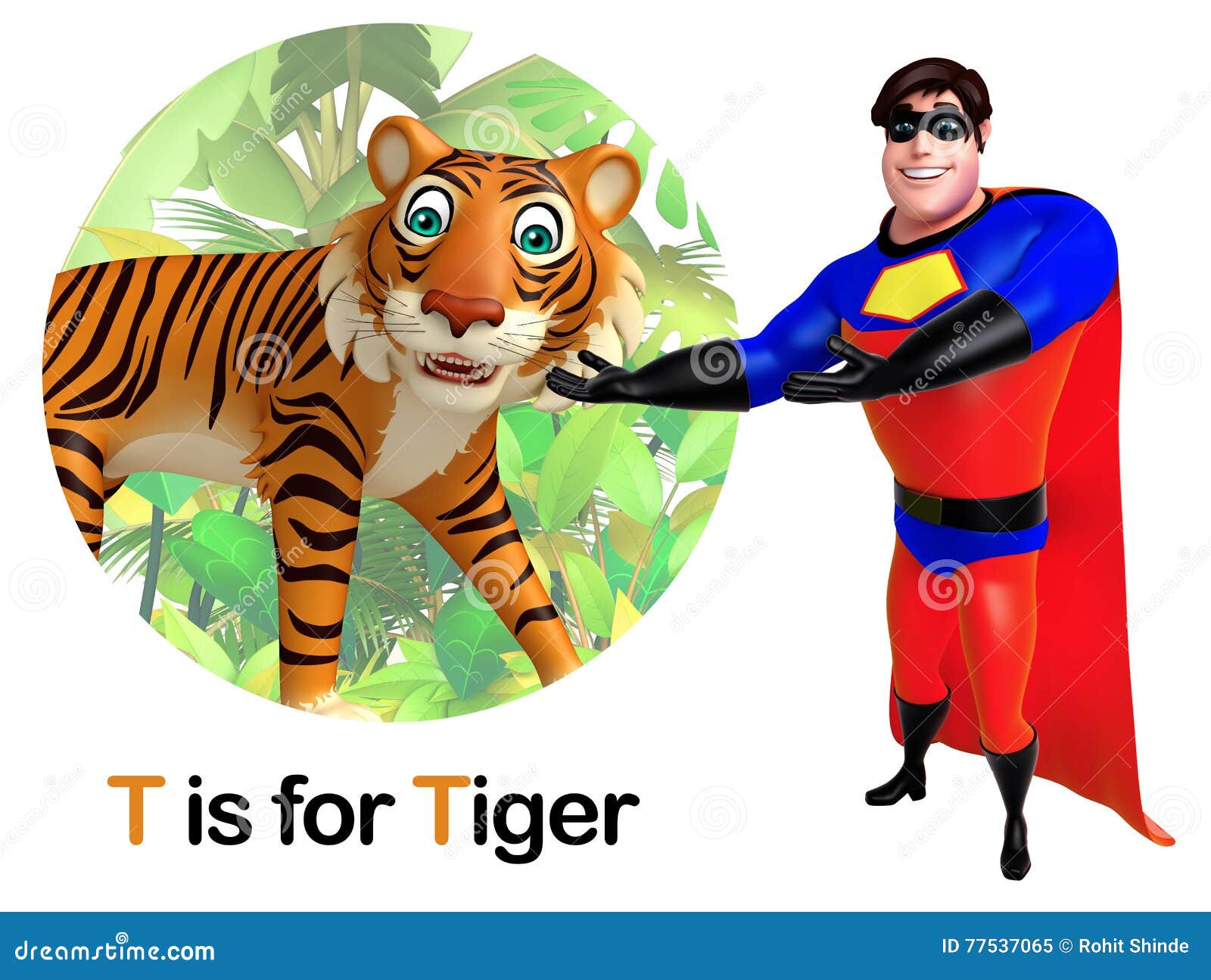 Super Hero Pointing Tiger Stock Illustrations – 2 Super Hero Pointing ...