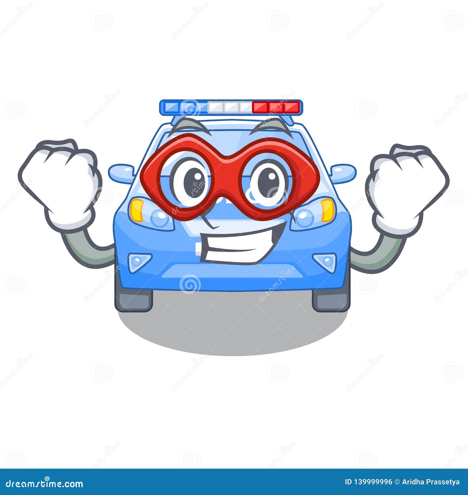 Super Hero Police Car in the Shape Character Stock Vector ...