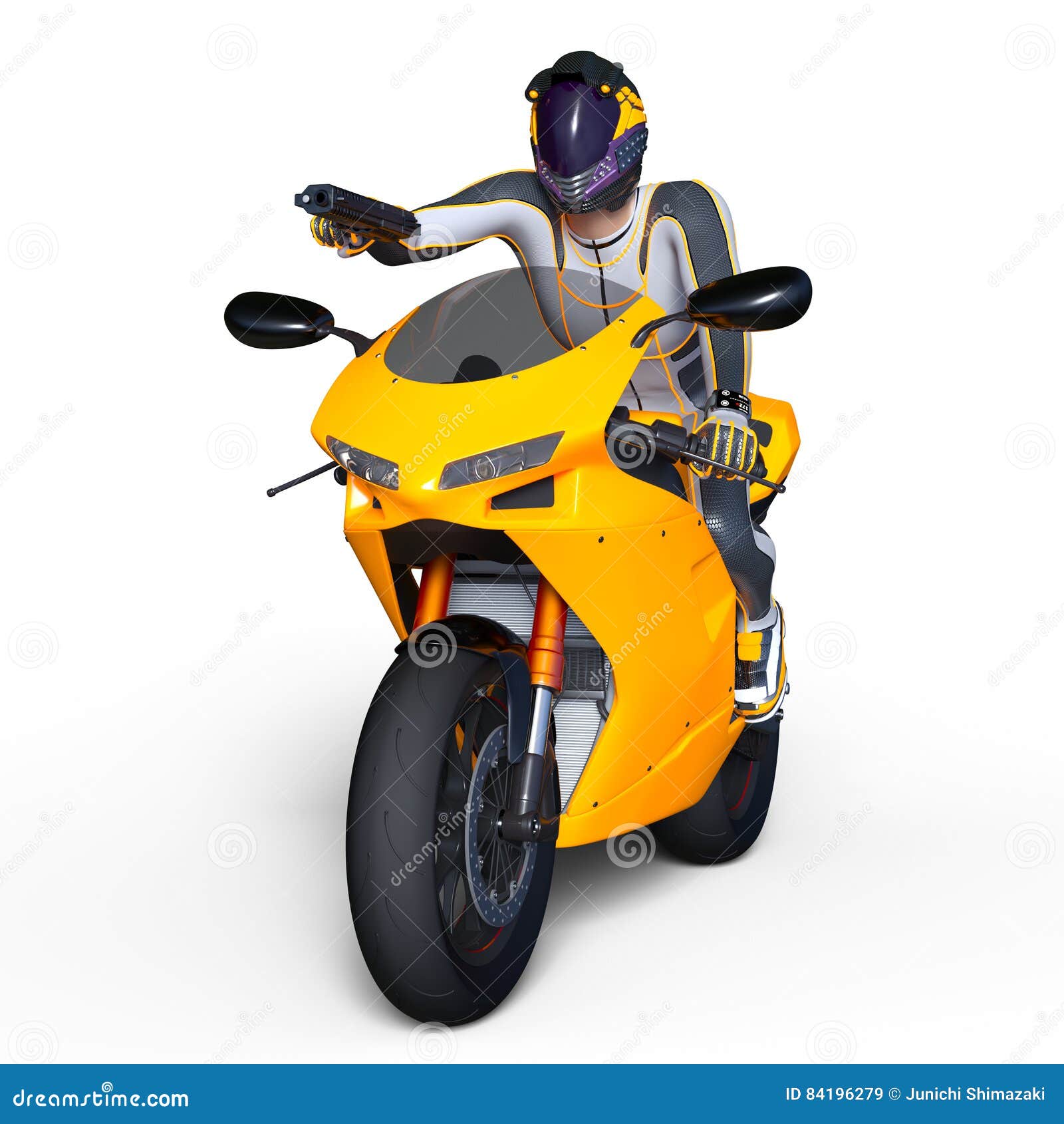 Super hero rider stock illustration. Illustration of motorcycle - 84196279