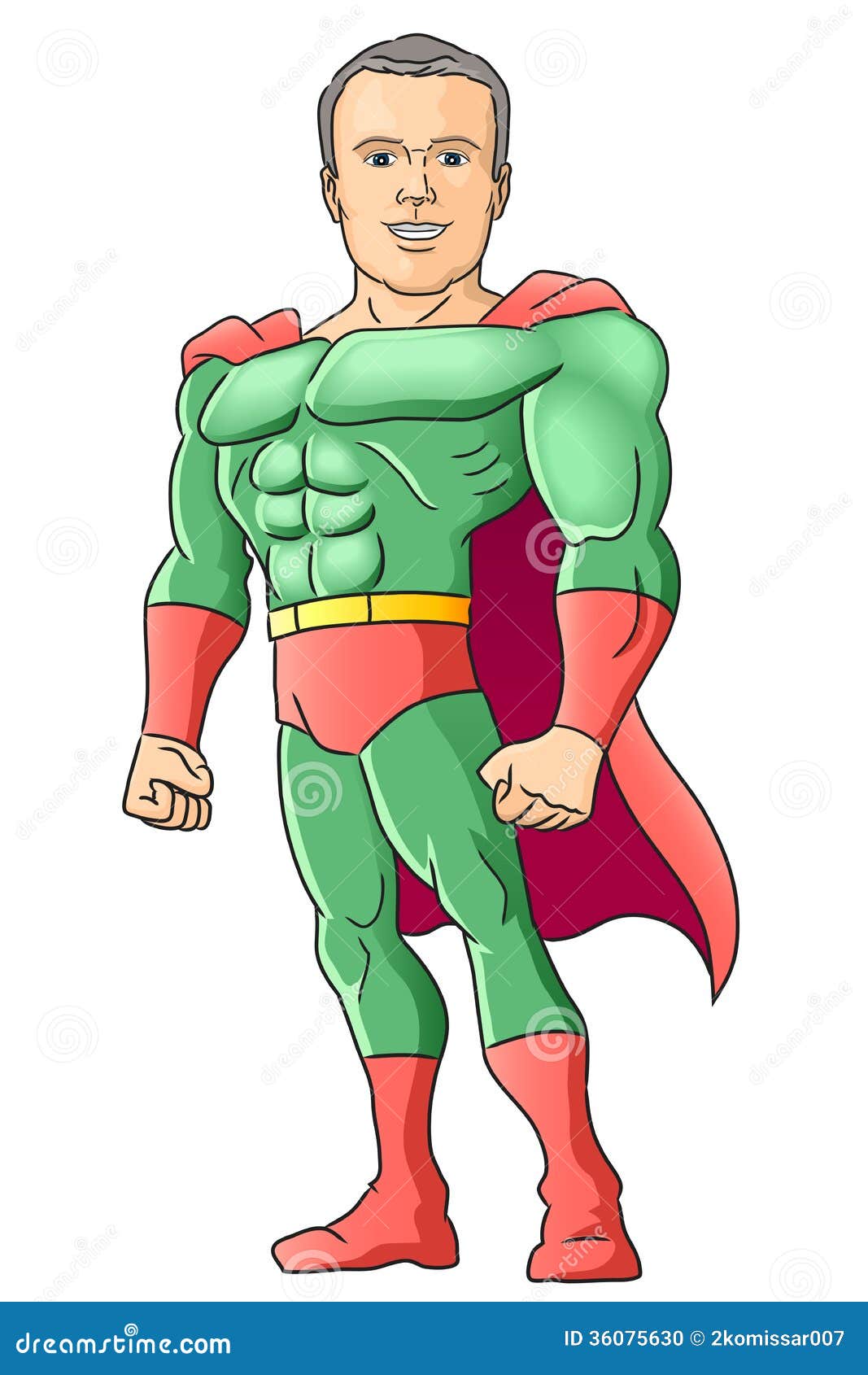 Super hero stock vector. Illustration of character, cartoon - 36075630