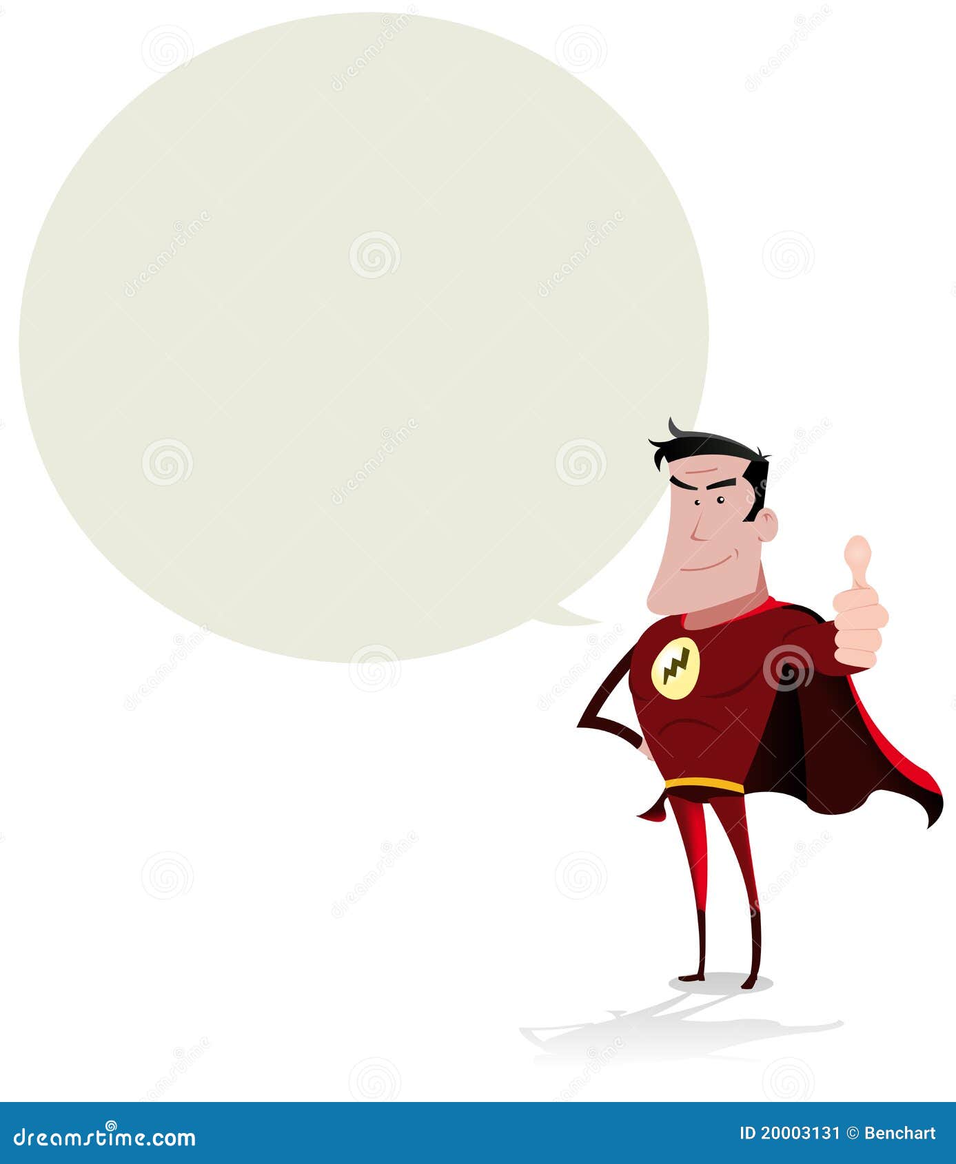 Super Hero Speech Bubble stock illustration. Illustration of ...