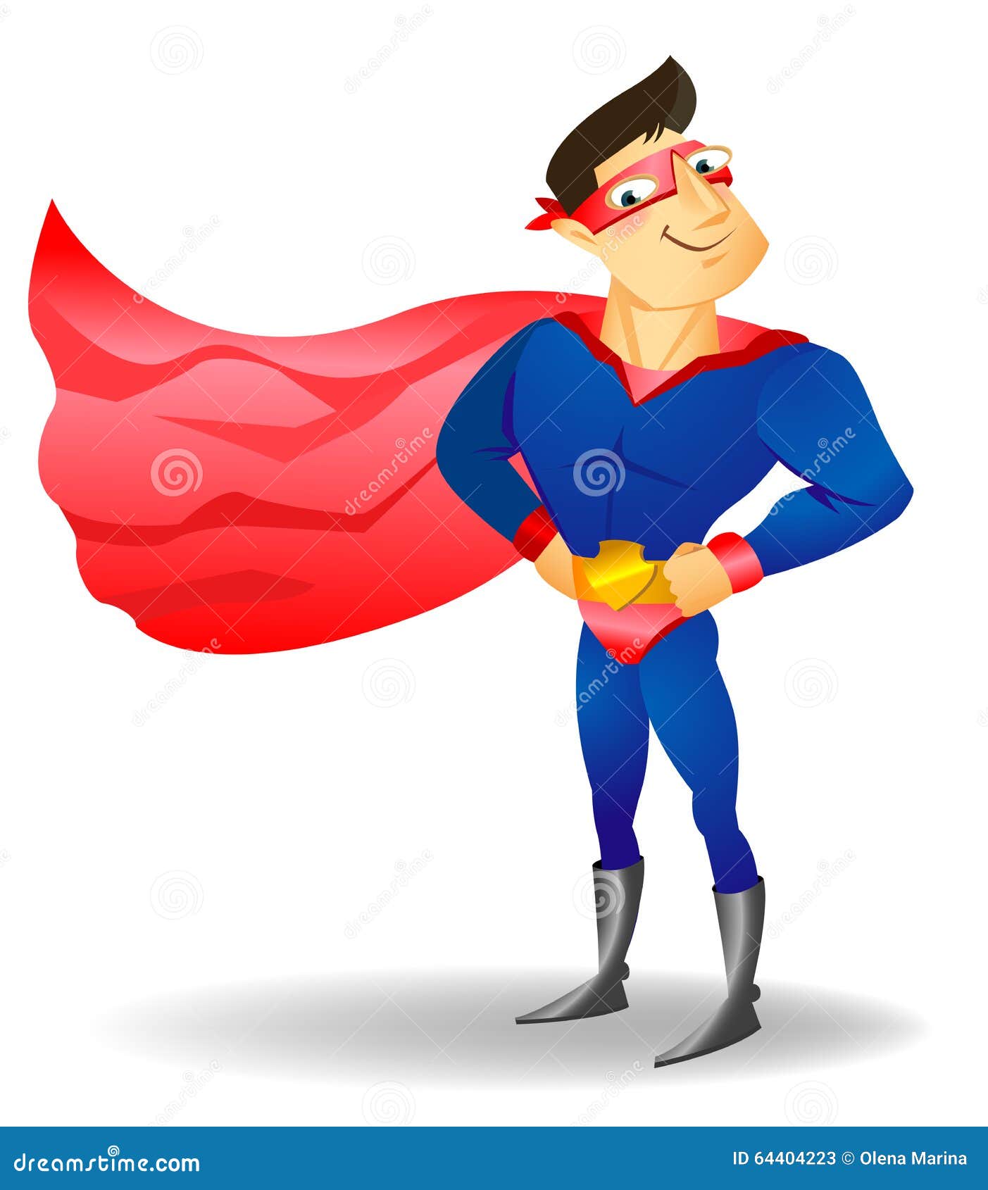Super hero. stock vector. Illustration of hero, isolated - 64404223