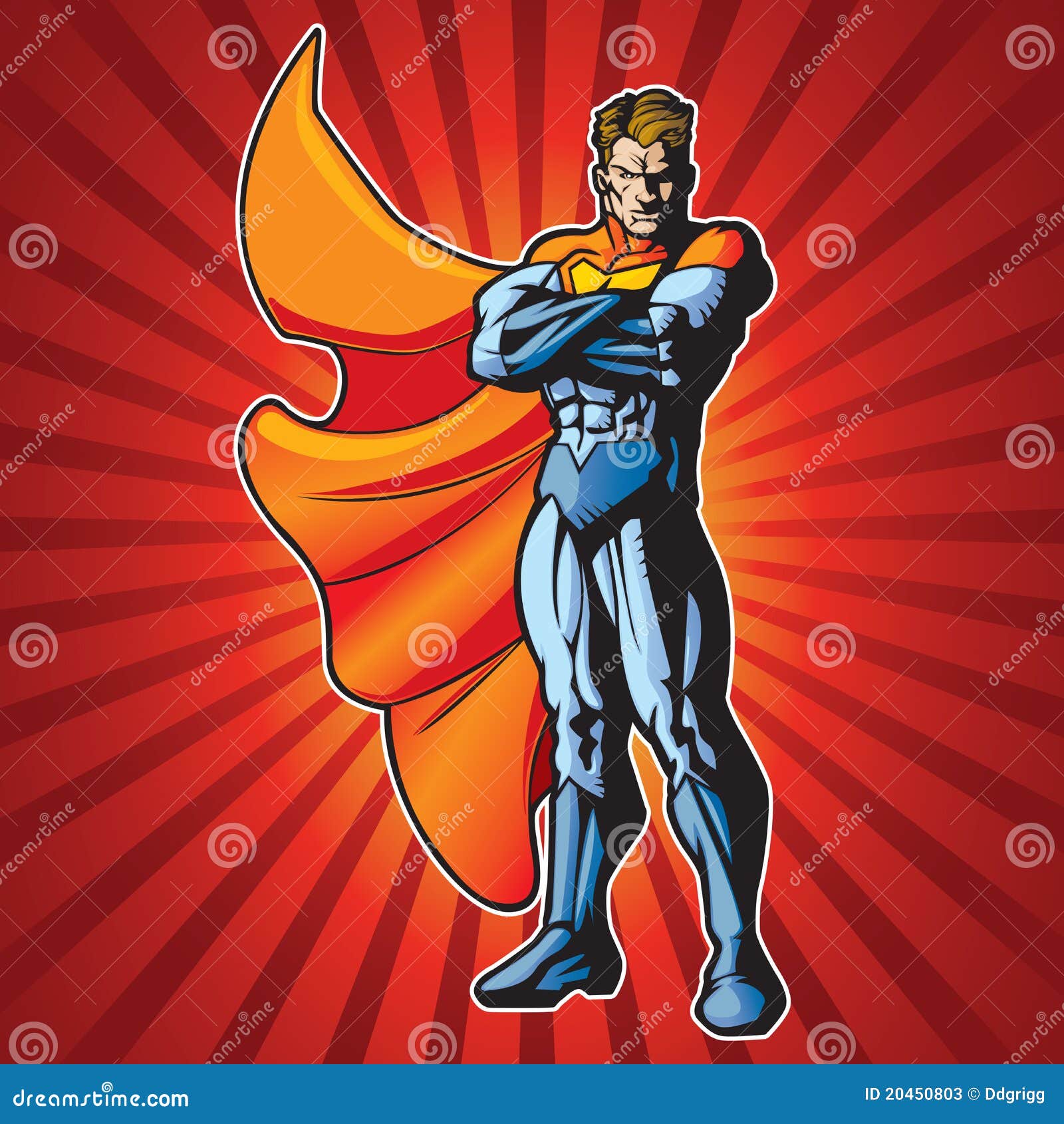 Super human man 2 stock vector. Illustration of incredible - 20450803