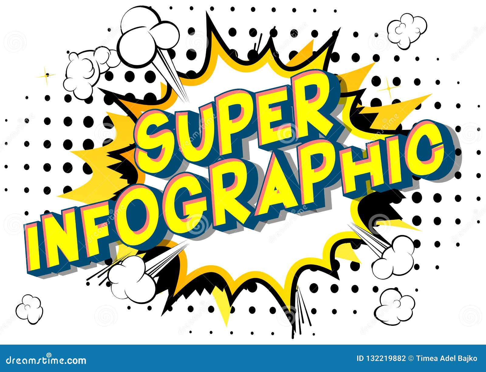 Super Infographic - Comic Book Style Phrase Stock Vector - Illustration ...
