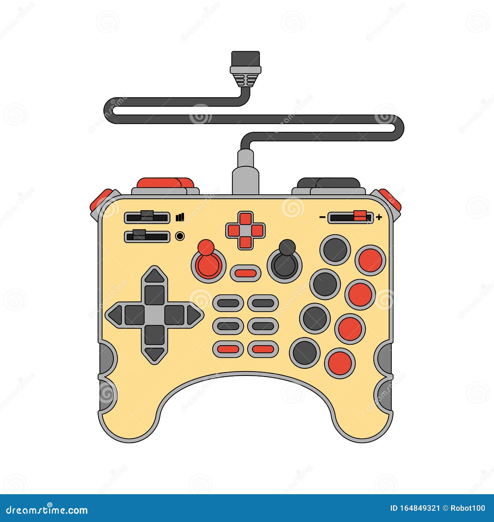 Super Joystick Pattern Seamless. Meag Gamepad Game Console Background ...