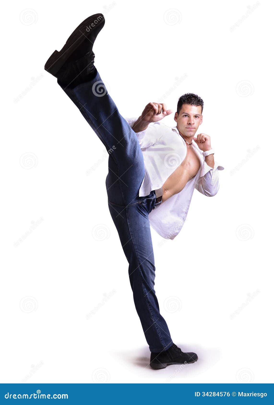 The super kick stock photo. Image of blow, boxer, beauty - 34284576