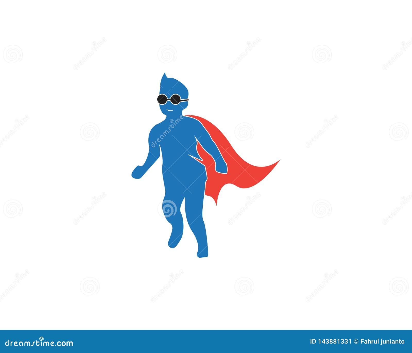 Super Kid Funny Logo Template Stock Vector - Illustration of strong ...