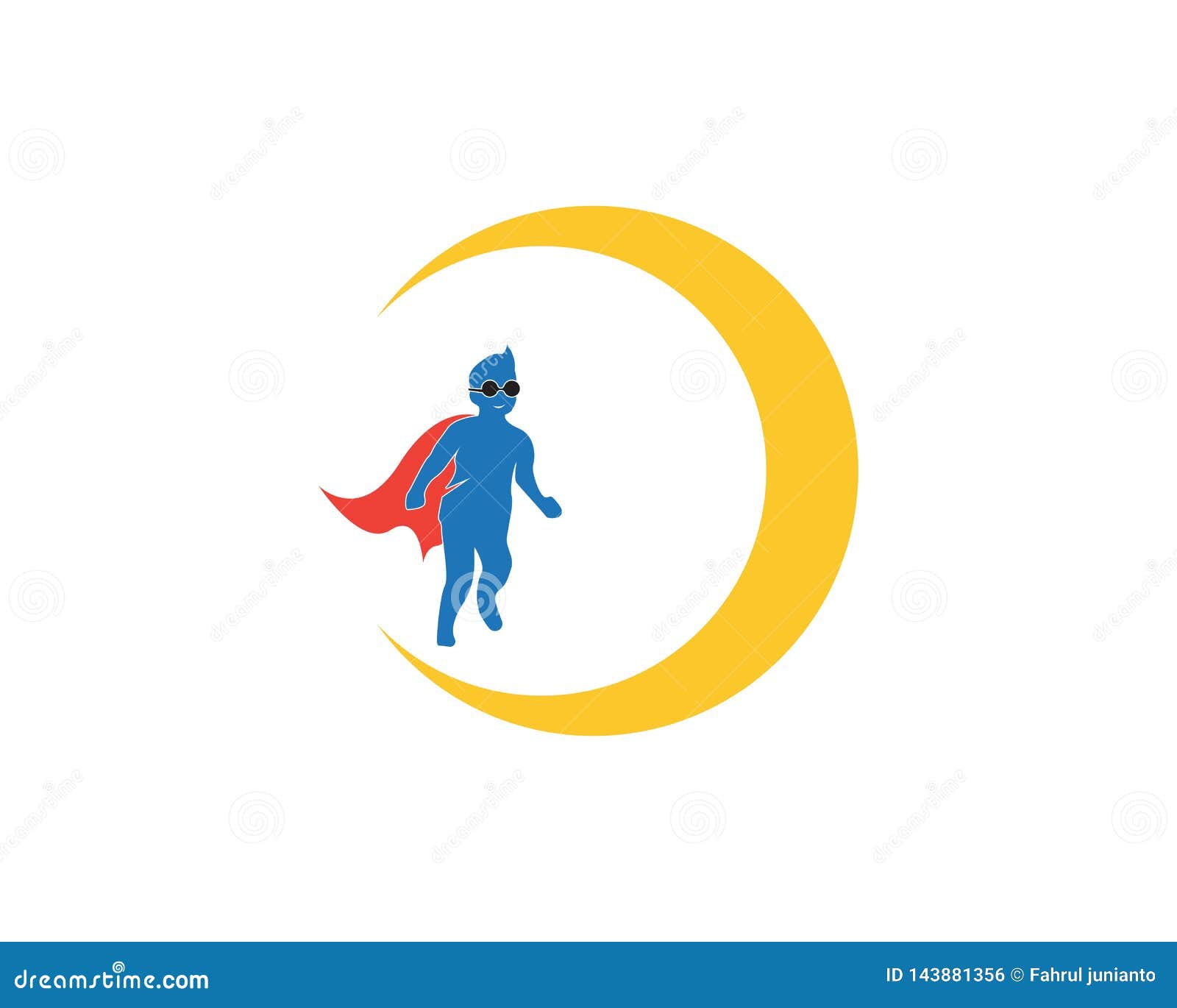 Super Kid Funny Logo Template Stock Vector - Illustration of activity ...