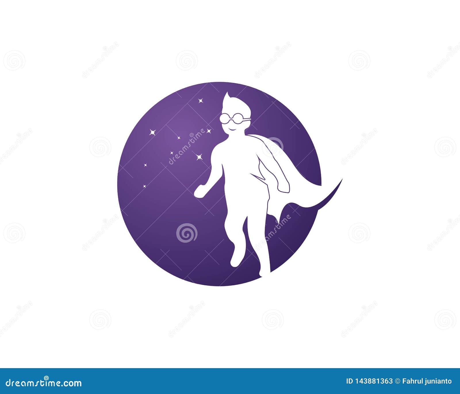 Super Kid Funny Logo Template Stock Vector - Illustration of security ...