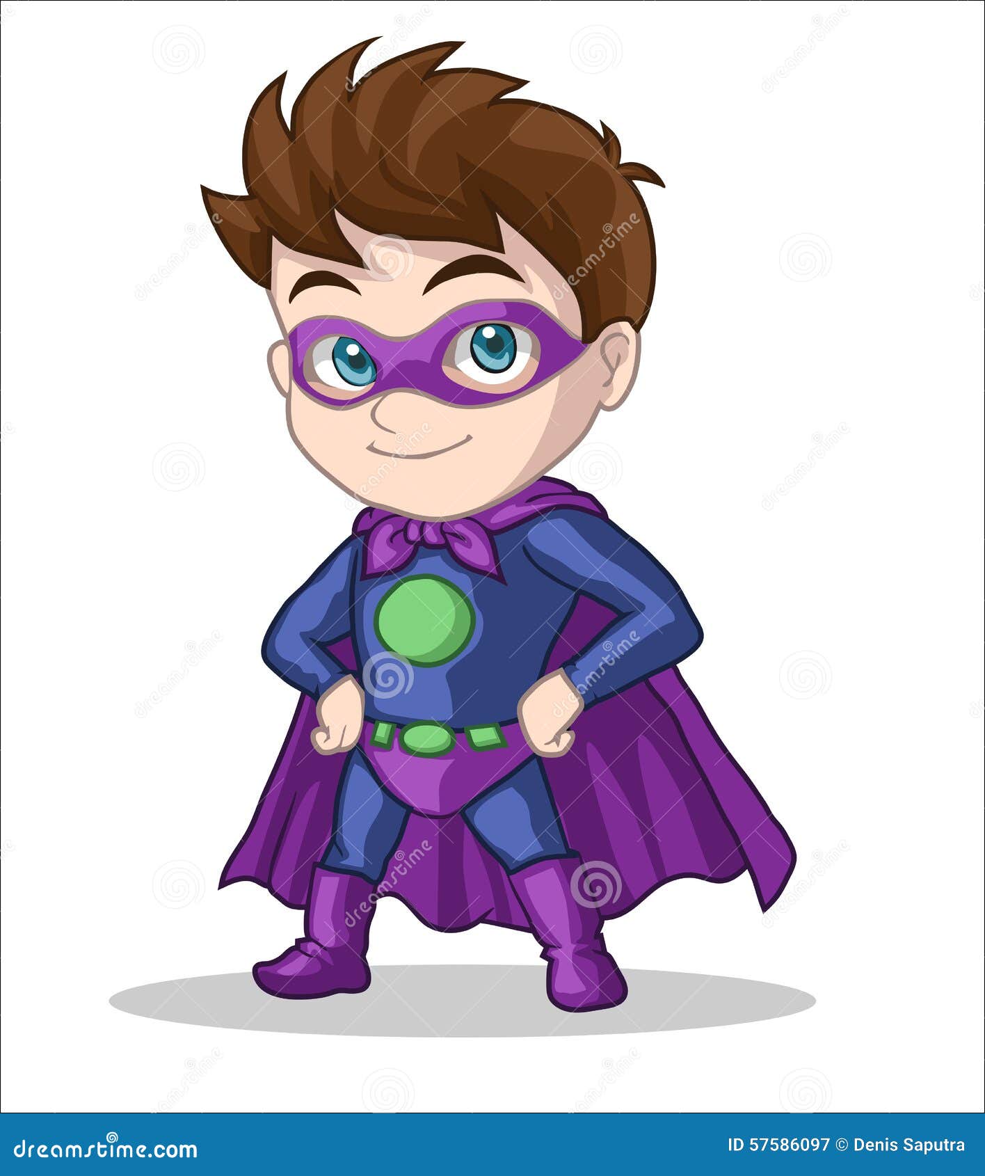 Super Kid stock vector. Illustration of cute, fantasy - 57586097